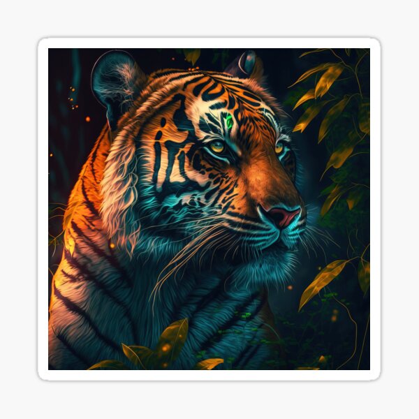 "Fear The Tiger" Sticker for Sale by smdesign96 | Redbubble