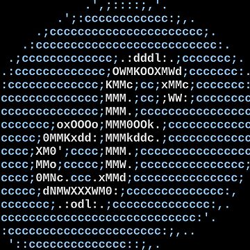 "Fedora Linux Newer Neofetch ASCII Art Logo " Art Board Print for Sale ...