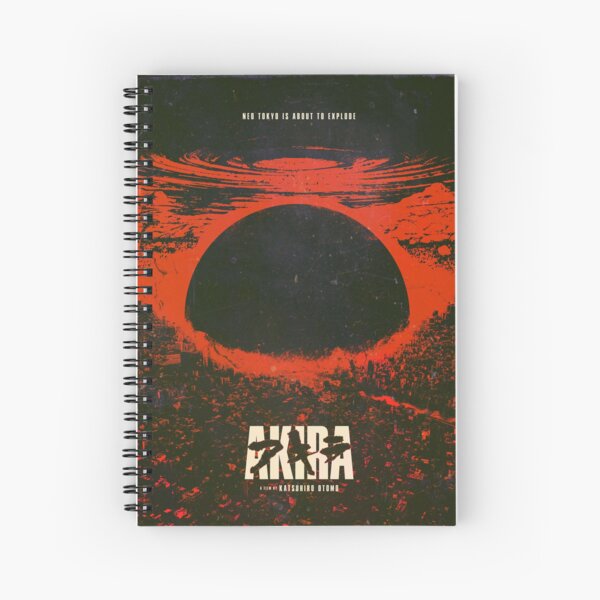 "Akira cyberpunk city explosion poster red" Journal for Sale by ...