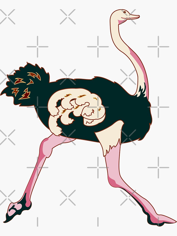 "ostrich" Sticker for Sale by Animster | Redbubble