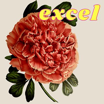 "excel, flower power series" Sticker for Sale by stylealady | Redbubble
