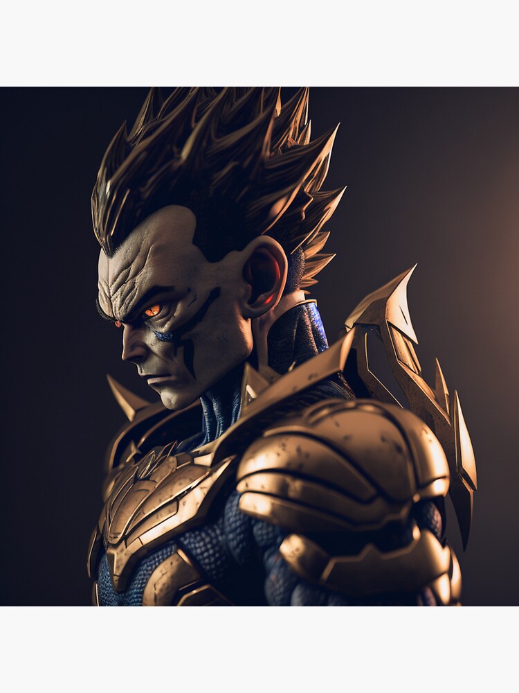 "Ultra realistic dark vegeta fan art" Sticker for Sale by STayar ...