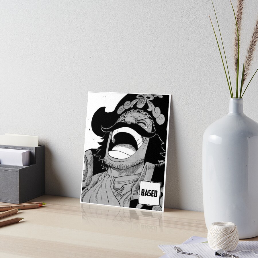 "One Piece Meme Roger Based He Laughed" Poster for Sale by RDFW | Redbubble