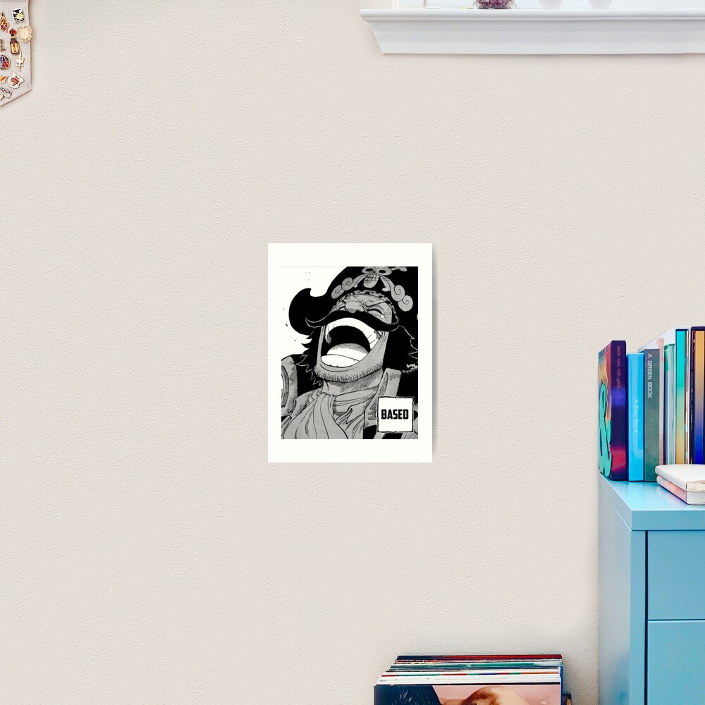"One Piece Meme Roger Based He Laughed" Poster for Sale by RDFW | Redbubble