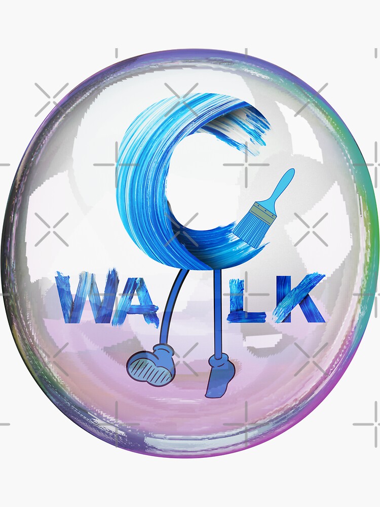 "C walk in bubble" Sticker for Sale by Dancewalk | Redbubble