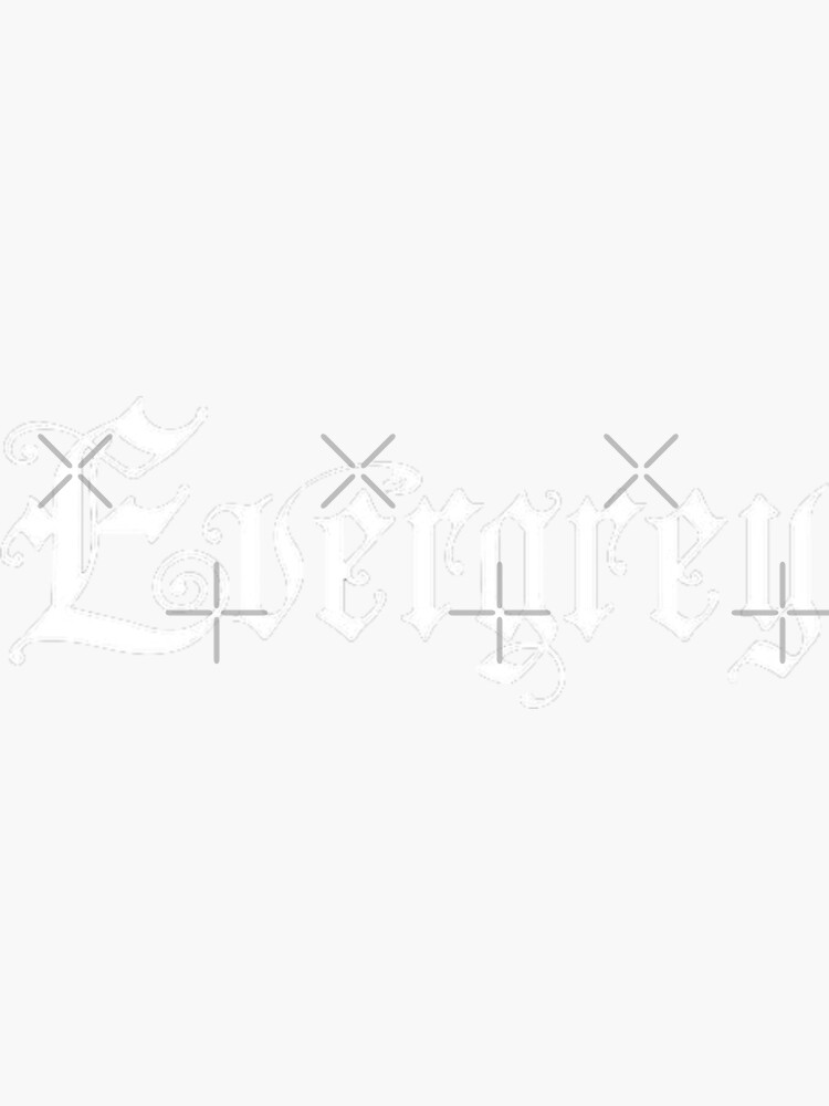 "Evergrey Band Logo" Sticker for Sale by EvanGiova | Redbubble