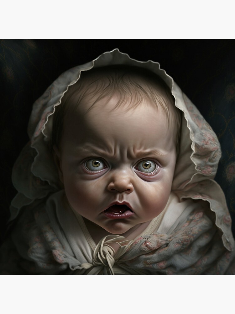 "Scary Baby 4" Sticker for Sale by Paul Neuhaus | Redbubble