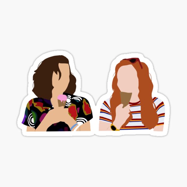 "el and max" Sticker for Sale by skygotswag | Redbubble