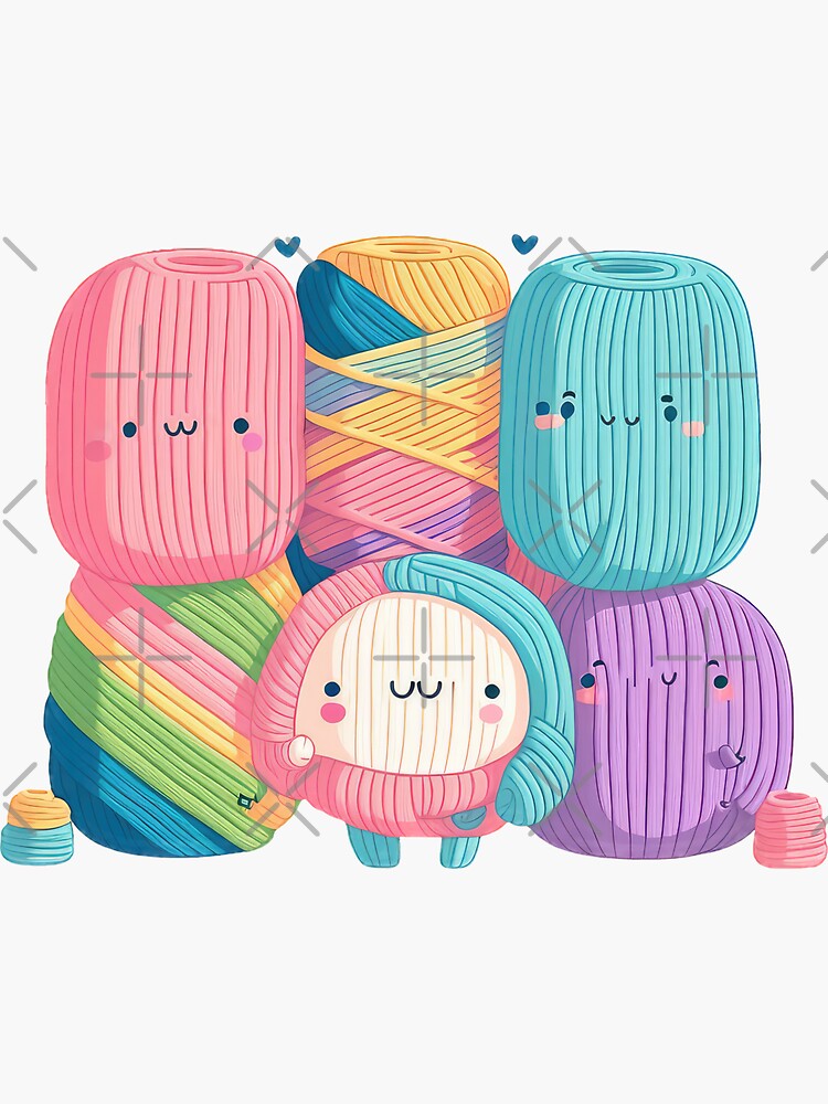 "Yes I Really Do Need All This Yarn" Sticker for Sale by ultra-cute ...