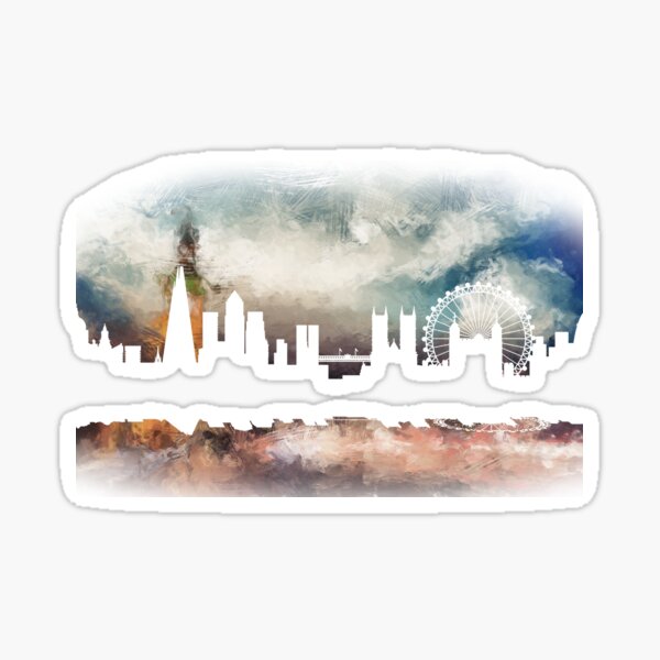 "London city- Negative space" Sticker for Sale by Serence-chaoses ...