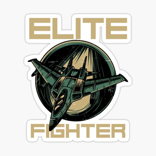 "Elite Fighter Jet " Sticker for Sale by SamuraiGaming | Redbubble
