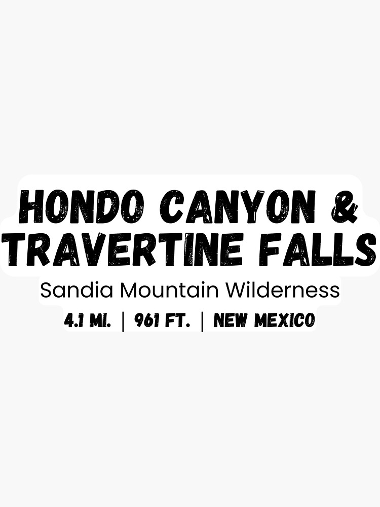 "Hondo Canyon & Travertine Falls- Sandia Mountain Wilderness, New ...