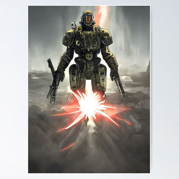 "Fallout - Assaultron Inspired Robot" Poster for Sale by AfroMatic ...