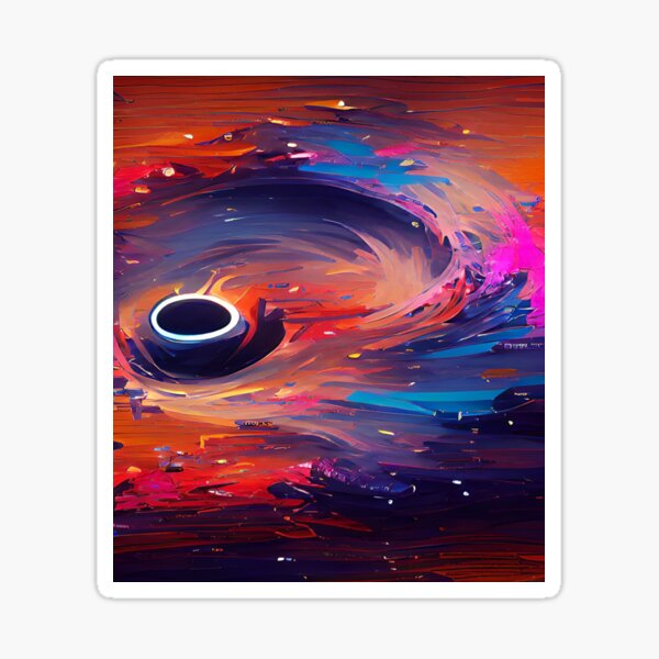 "Cosmic Drain" Sticker for Sale by SunRezGreen | Redbubble