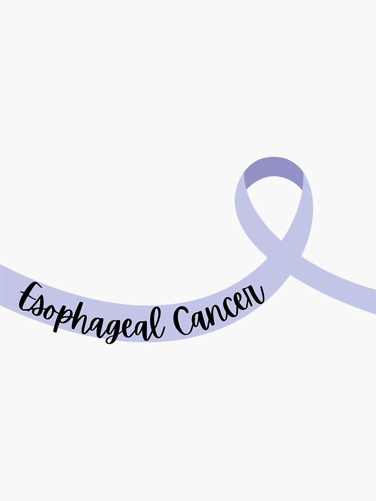 "Esophageal Cancer Awareness Ribbon" Sticker for Sale by Care-For-Rare ...