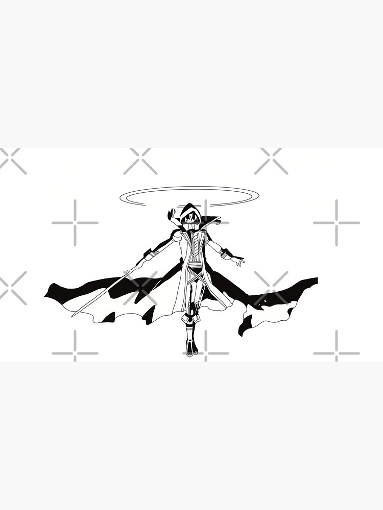 "Cid Kagenou said I am ATOMIC in a cool black and white silhouette pose ...