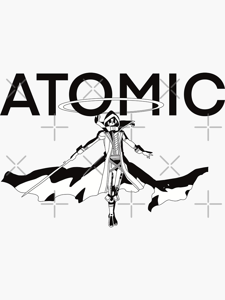 "Cid Kagenou sagte, ich bin ATOMIC in einer coolen Schwarz-Weiß ...