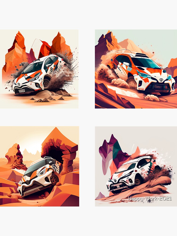 "Japanese Rally Racer / Racing Car / Motorsport / Sticker Pack #1 ...