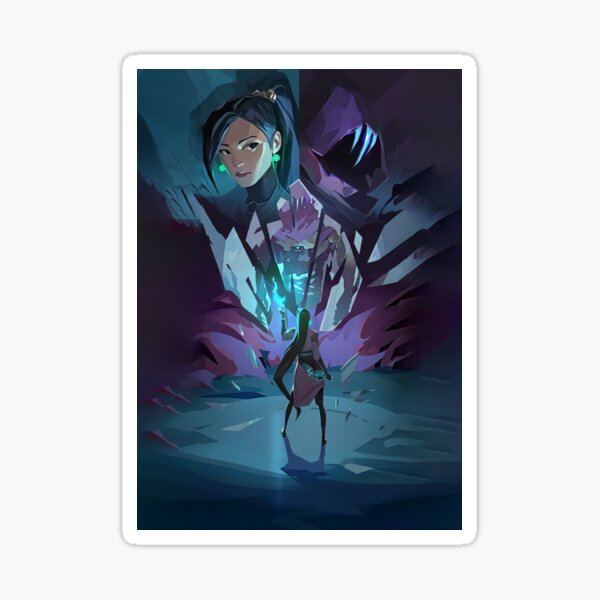 "Sage and Omen Player Card" Sticker for Sale by modernshego | Redbubble