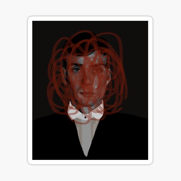 "Cillian Murphy Portrait | Male Portrait Art" Sticker for Sale by ...