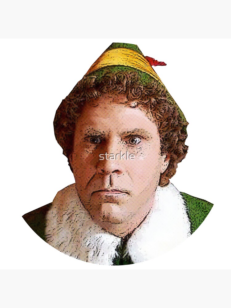 "BUDDY THE ELF Christmas Movie Angry Elf Face Will Ferrell " Art Board ...