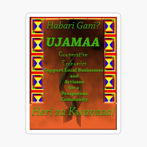 "Ujamaa" Sticker for Sale by FTCtx | Redbubble