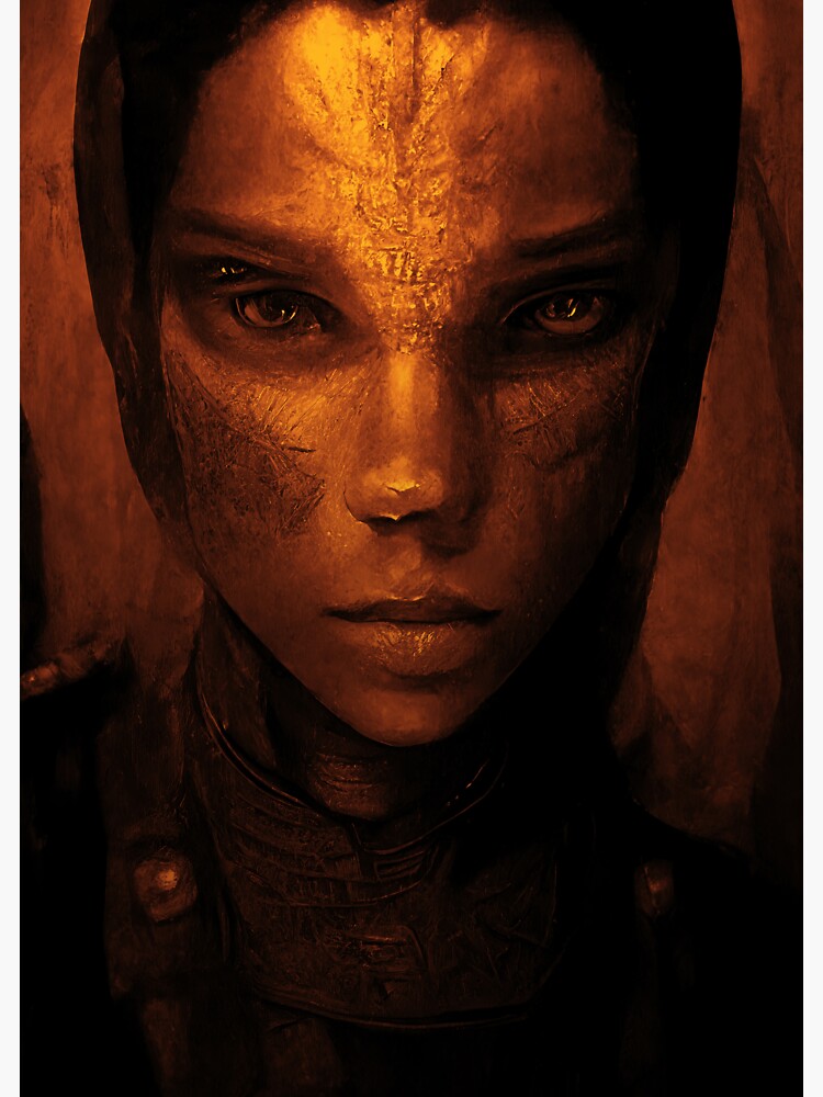 "Egyptian Elven Female" Sticker for Sale by Anamitra | Redbubble