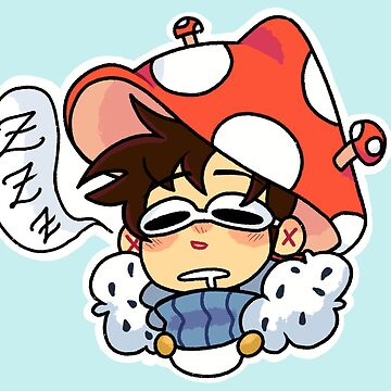 "Sleepy George" Sticker for Sale by Angelcake10023 | Redbubble