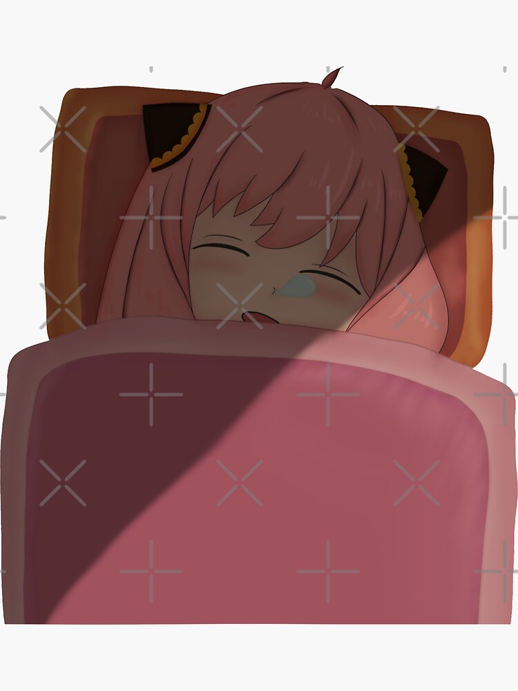 "Sleepy Chibi Anya" Sticker for Sale by Sleepy-Chibi-zz | Redbubble