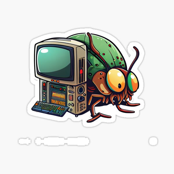 "Computer Bug 1" Sticker for Sale by refosena | Redbubble