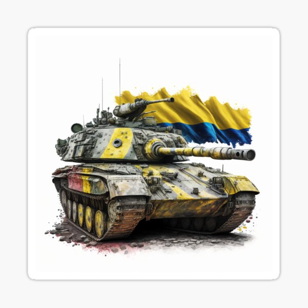 "Ukrainian Tank" Sticker for Sale by pixeldizajn | Redbubble