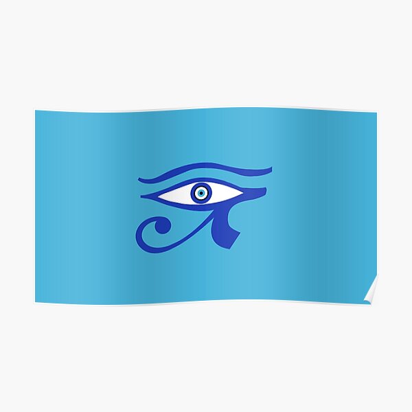 "Eye of Horus of Blue evil eyes symbols" Poster for Sale by ...