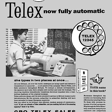 "TELEX - NOW FULLY AUTOMATIC! - ADVERT" Kids T-Shirt for Sale by ThrowbackAds | Redbubble