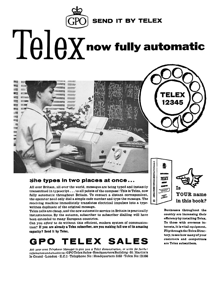 "TELEX - NOW FULLY AUTOMATIC! - ADVERT" Kids T-Shirt for Sale by ThrowbackAds | Redbubble
