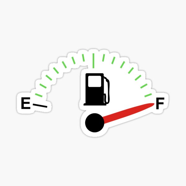 Fuel Gauge Stickers | Redbubble