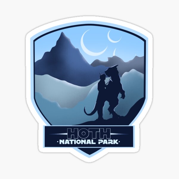 "Hoth National Park" Sticker for Sale by s4ftypin-art | Redbubble
