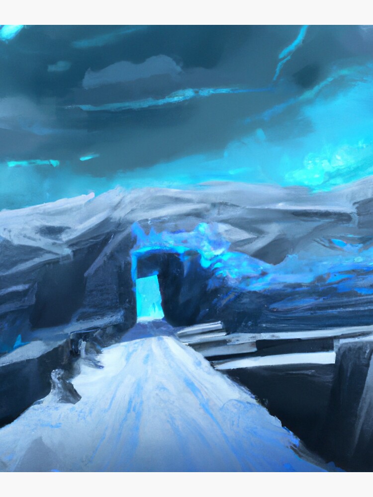 "Icy Blue Path" Sticker for Sale by Alwayssmile22 | Redbubble