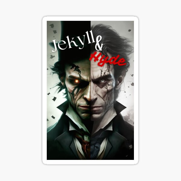 "Jekyll & Hyde" Sticker for Sale by 42pix3ls | Redbubble