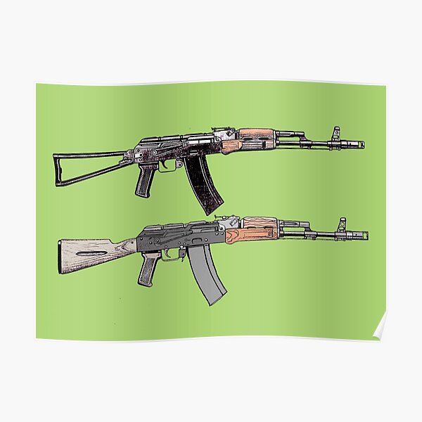 "AK Assault Rifle" Poster for Sale by juhanrodrik | Redbubble