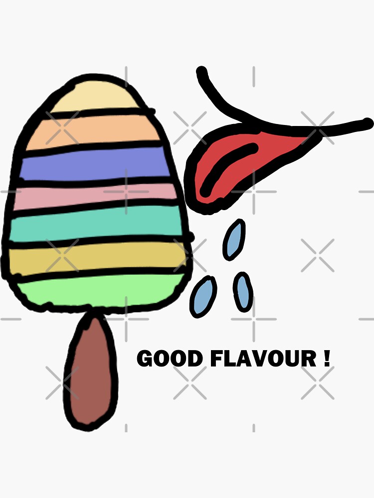 "Rainbow Ice Cream Paddle Pop Pattern" Sticker for Sale by Culture09 ...