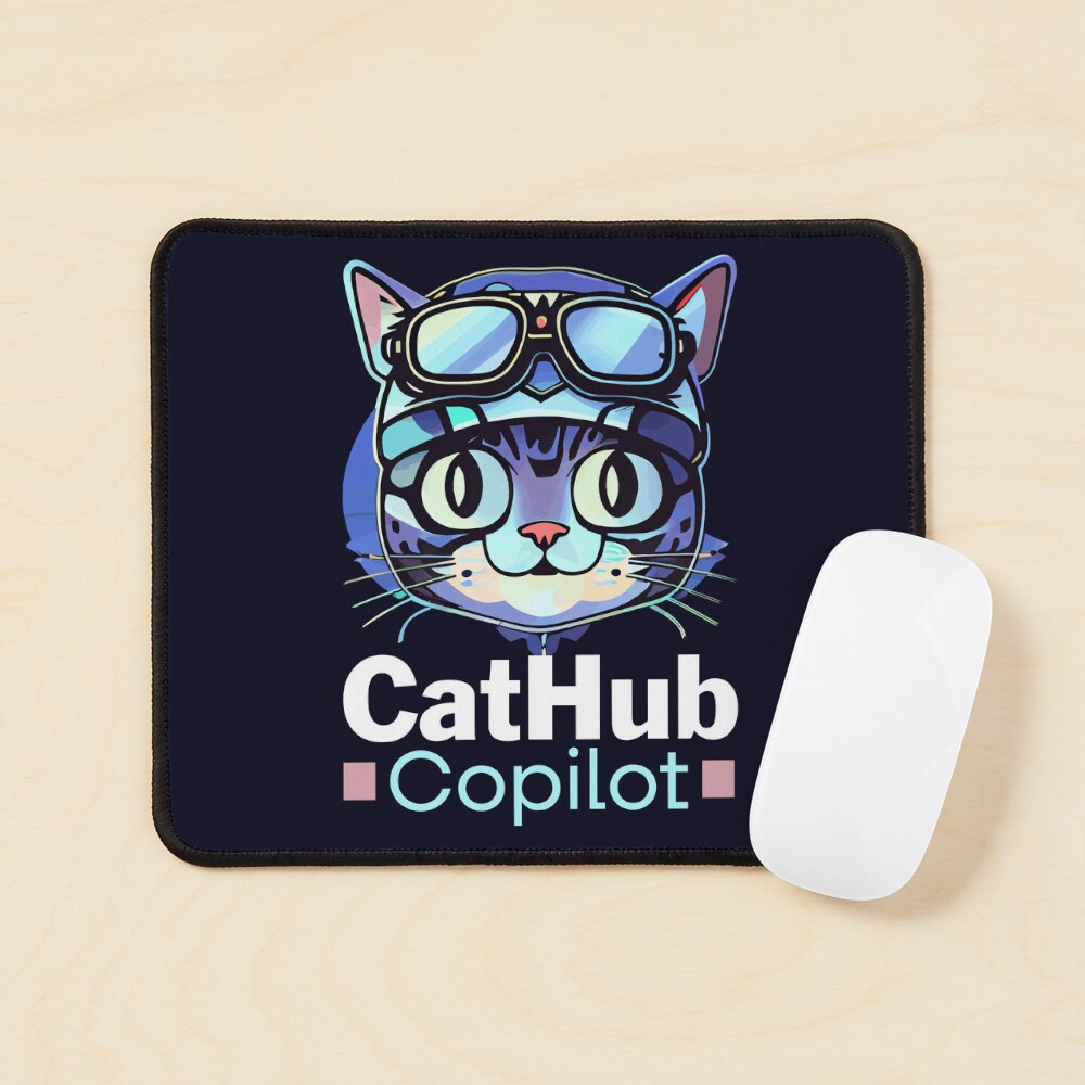 "CatHub Copilot" Sticker by WackyWorldArt | Redbubble