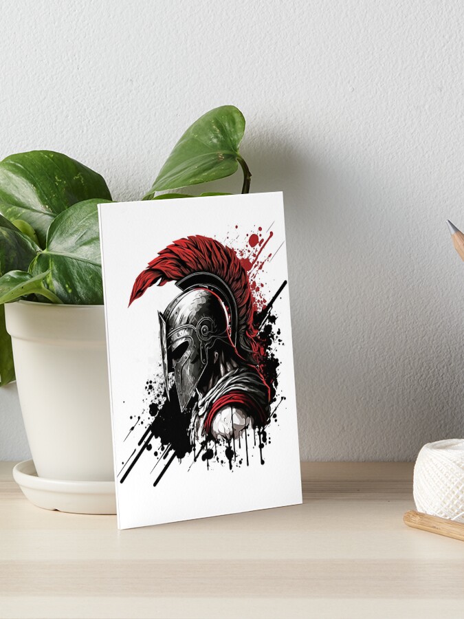"Spartan Warrior: The Ultimate Battle-Ready Design" Art Board Print for ...
