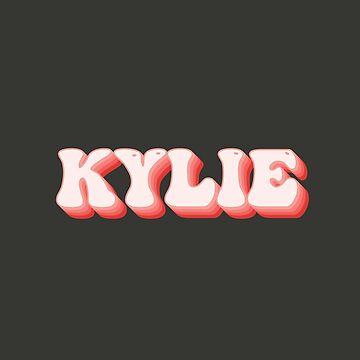 "Kylie - Name" Sticker for Sale by kindxinn | Redbubble