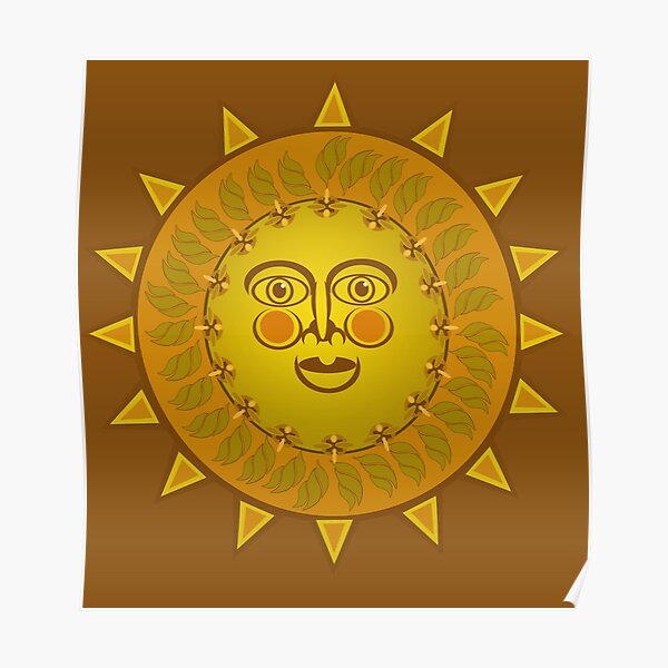 "Sun Face " Poster for Sale by myimpression | Redbubble