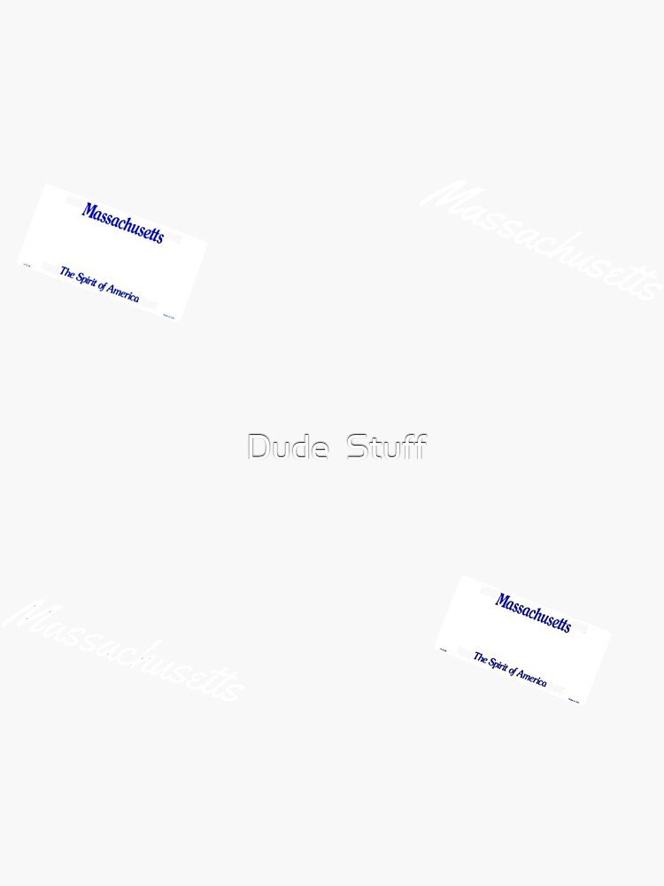 "Massachusetts License Plate Pattern - Available on Stickers Socks Mugs ...