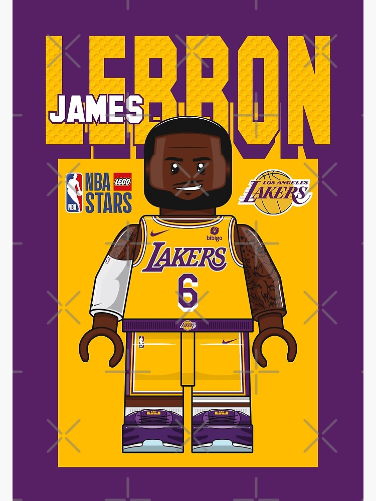 "Lebron James Bricks Figure" Poster for Sale by Boxvell | Redbubble