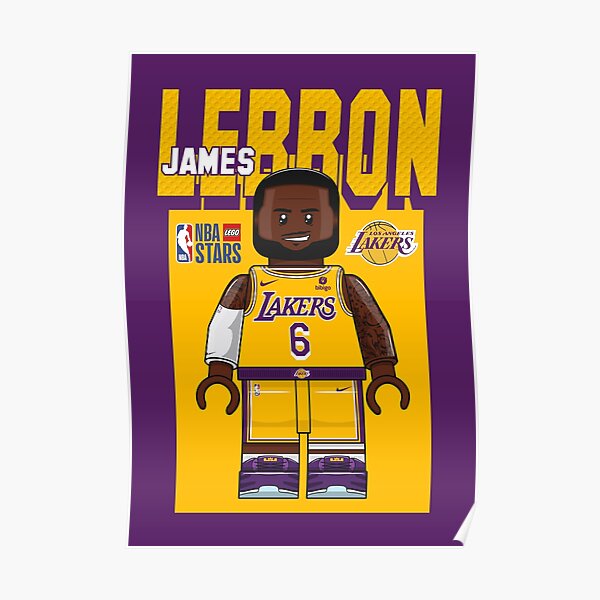 "Lebron James Bricks Figure" Poster for Sale by Boxvell | Redbubble