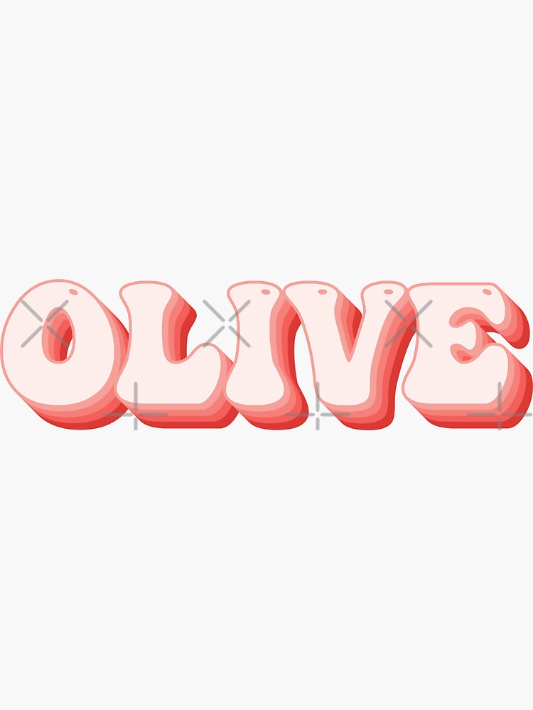 "Olive - Name" Sticker for Sale by kindxinn | Redbubble