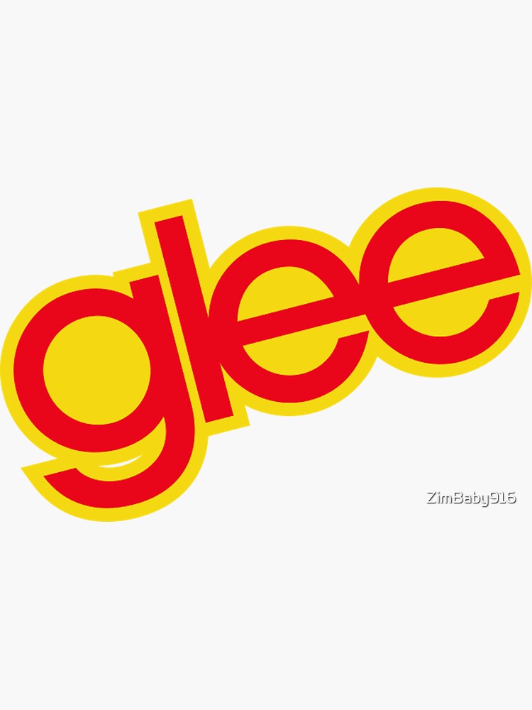 "Glee Lettering" Sticker for Sale by ZimBaby916 | Redbubble