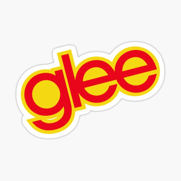 "Glee Lettering" Sticker for Sale by ZimBaby916 | Redbubble